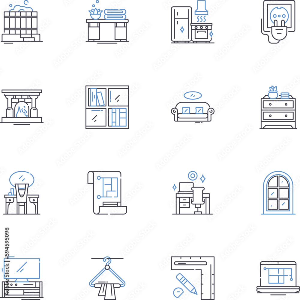 Information architecture line icons collection. ierarchy ...