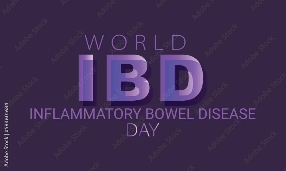 World inflammatory bowel disease day. Template for background, banner ...