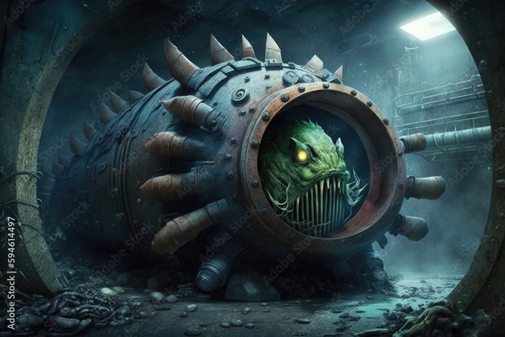 alien blaster, hidden in sewer system, is the only hope for city when ...