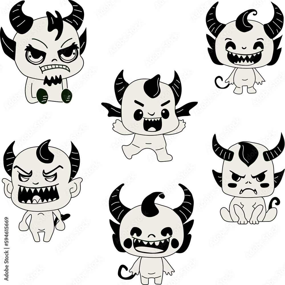 Stickers emoji emoticon emotion happy characters sweet hellish entity ...