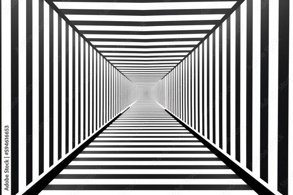 minimalistic optical art of straight lines and geometric shapes ...