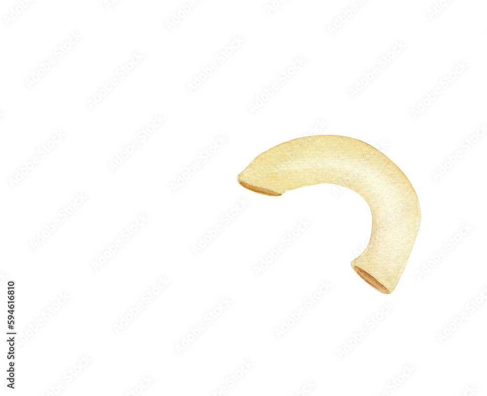 Italian macaroni pasta Watercolor food illustration Png clipart ...