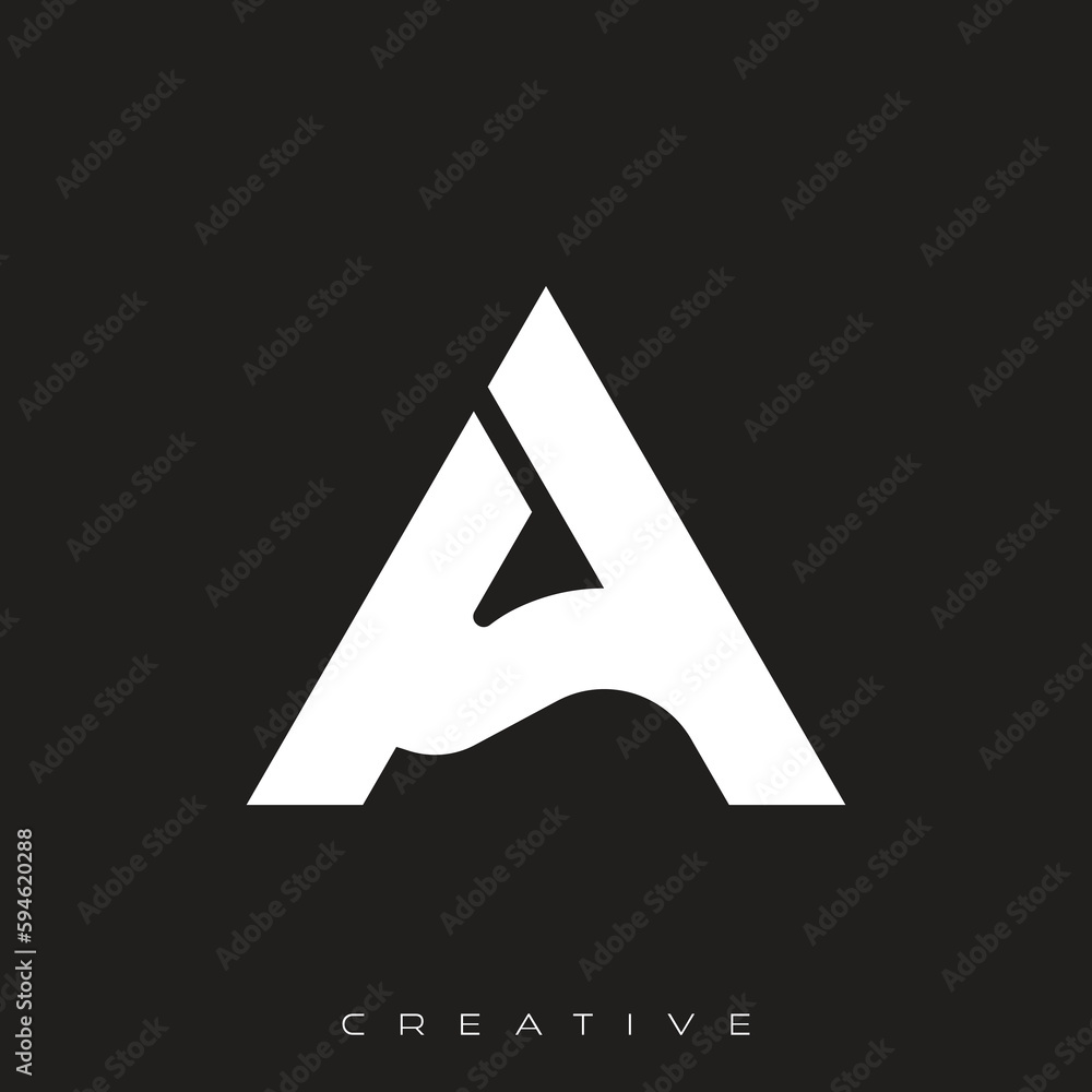 A1 creative letter or number flat elegant unique modern brand logo ...