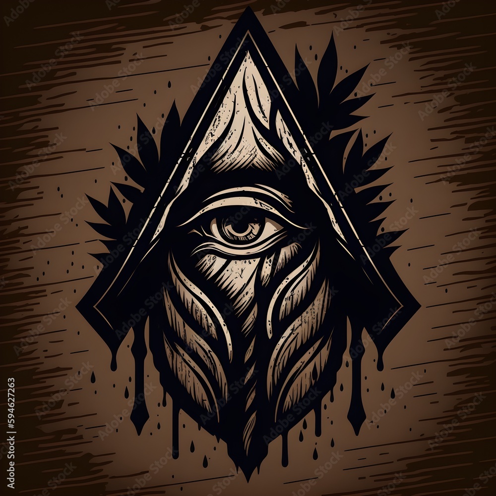 the rough stylised line art logo of an assassins Guild a simple line ...