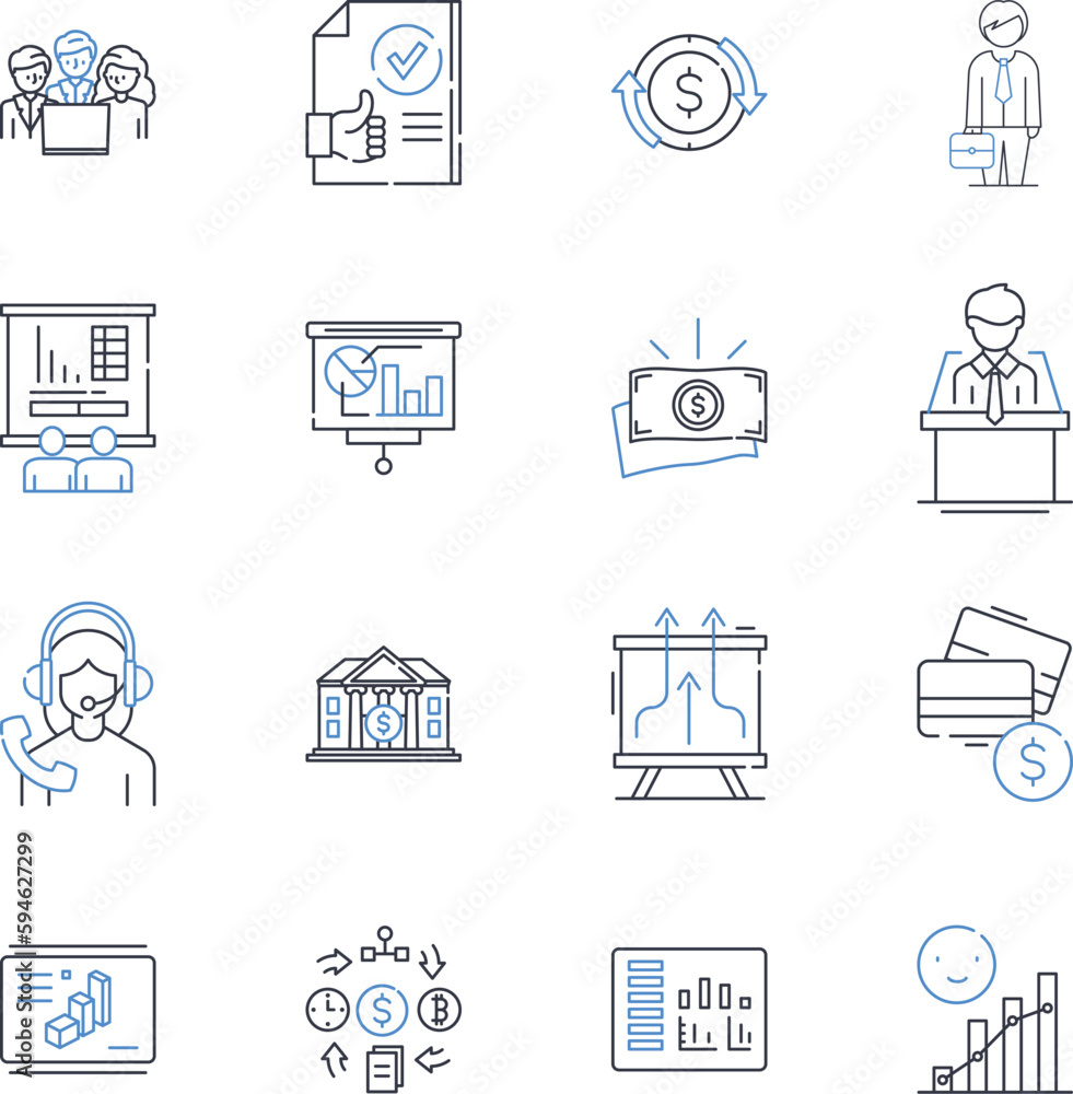 Audit and assurance line icons collection. Analysis, Compliance ...