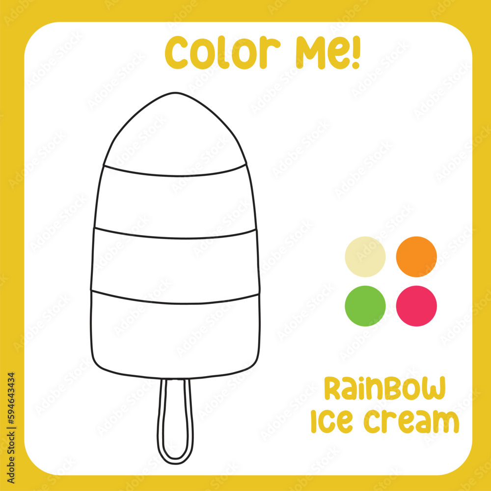 Coloring activity for children. Educational coloring worksheet ...