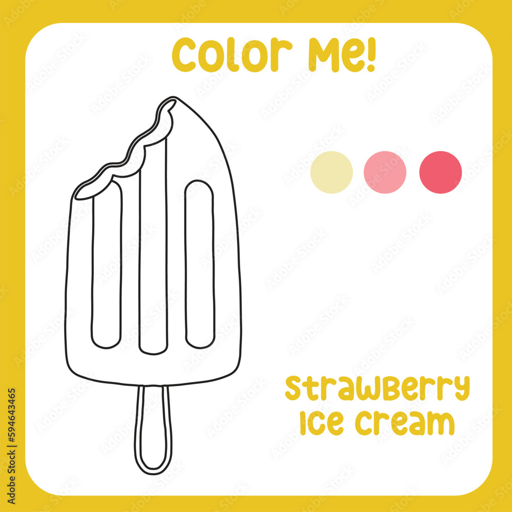 Coloring activity for children. Educational coloring worksheet ...