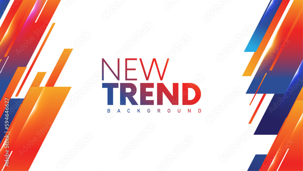 New Trend Modern Abstract Template Design. Geometrical Minimal Shape ...