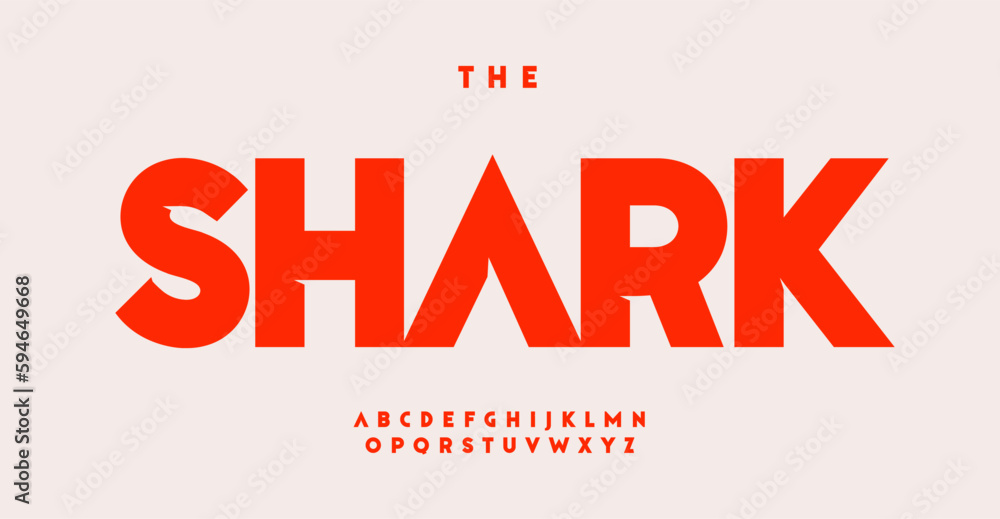 Sans serif letters with inner edgy bevel, bold fit alphabet, geometric ...