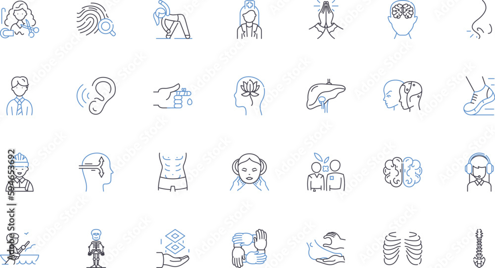 Family values line icons collection. Love, Loyalty, Respect, Trust ...