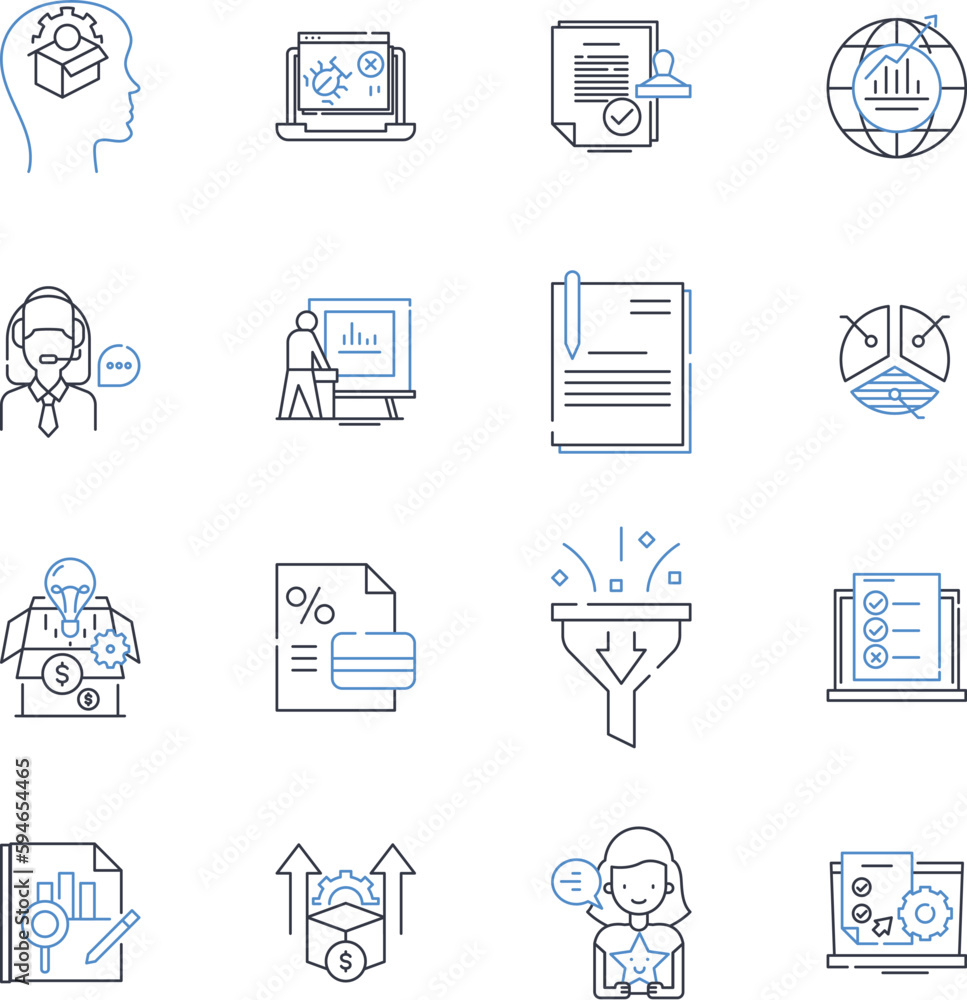 Equity line icons collection. Stakeholder, Ownership, Shares, Fairness ...