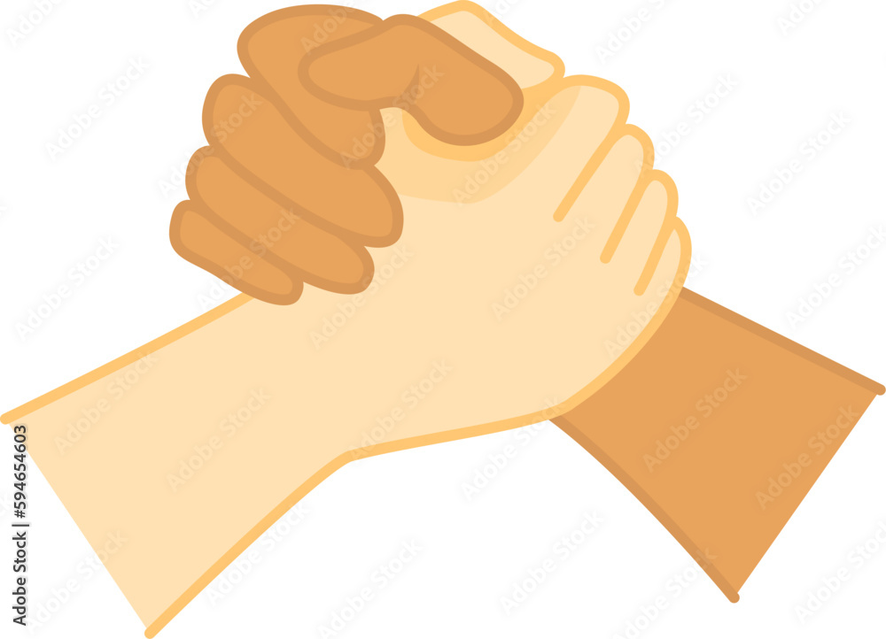 bro handshake, thumb clasp handshake or homie handshake vector ...