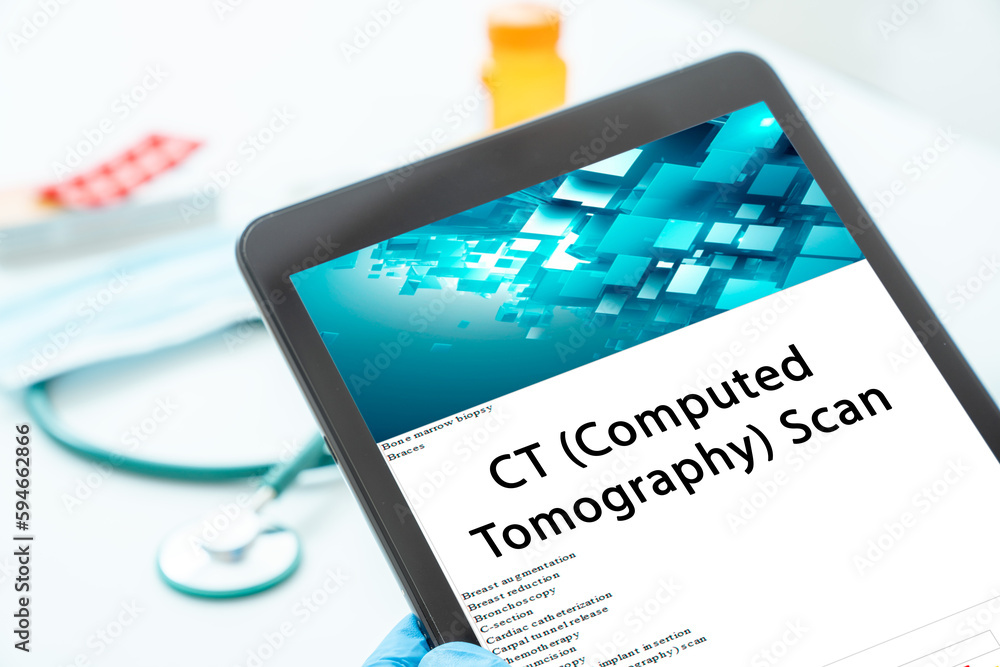 Poster CT (Computed Tomography) Scan medical procedures A diagnostic ...
