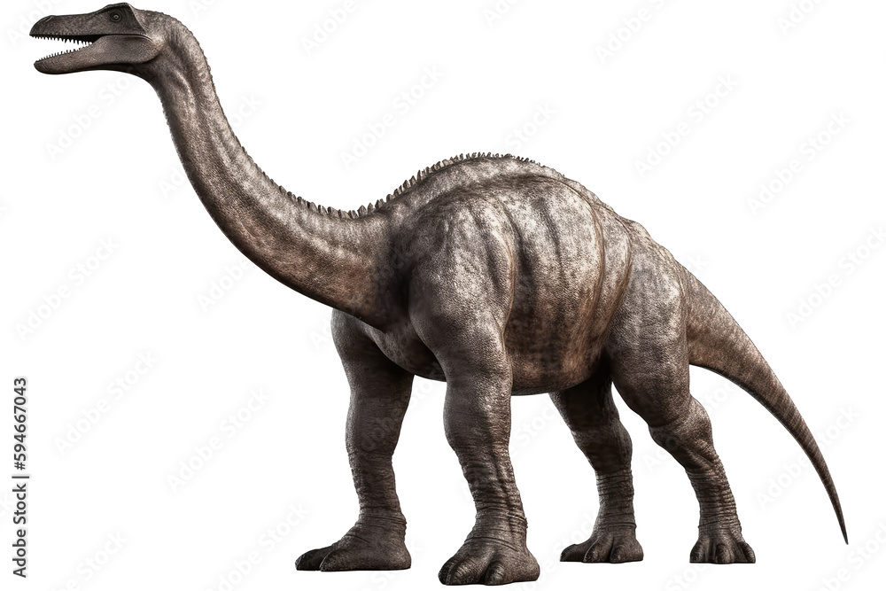 Diplodocus Dinosaur On Isolated Transparent Background, Png. Generative ...