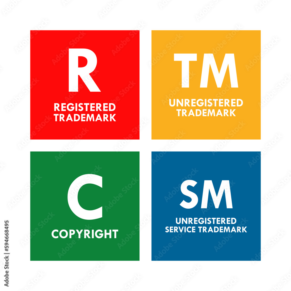 registered trademark, unregistered trademark, copyright, unregistered ...