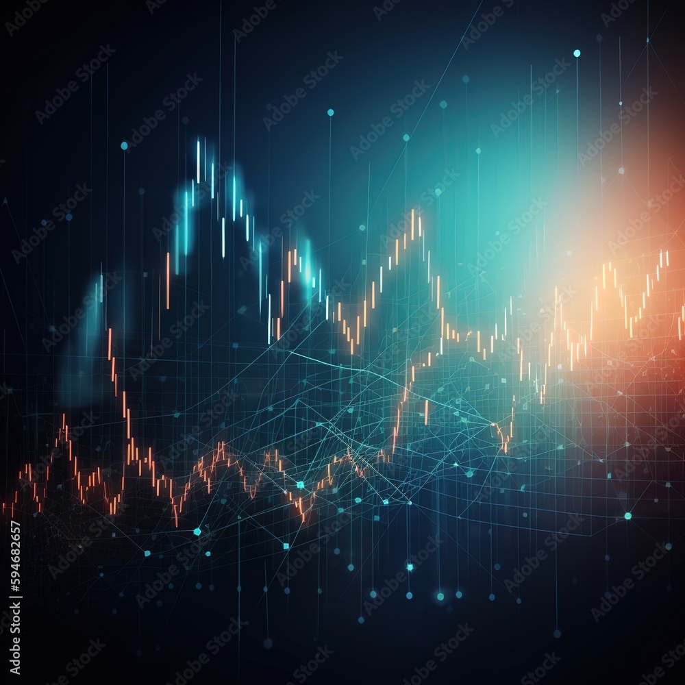 Stock market or forex trading graph in graphic concept perfect for ...
