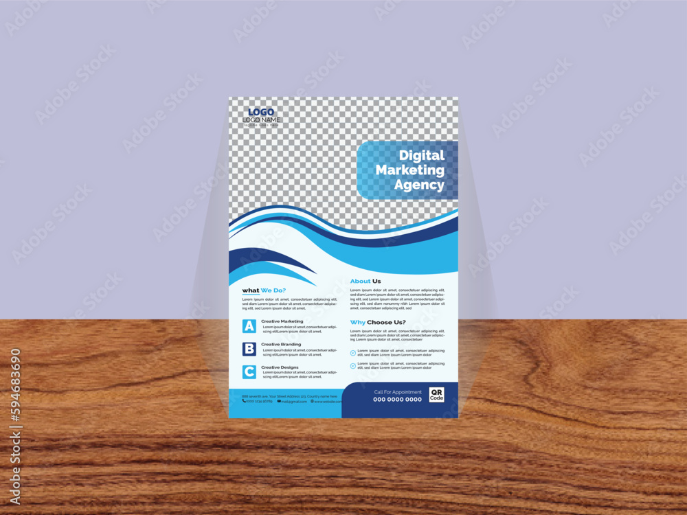 Flyer template layout design, Corporate business flyer, magazine cover ...