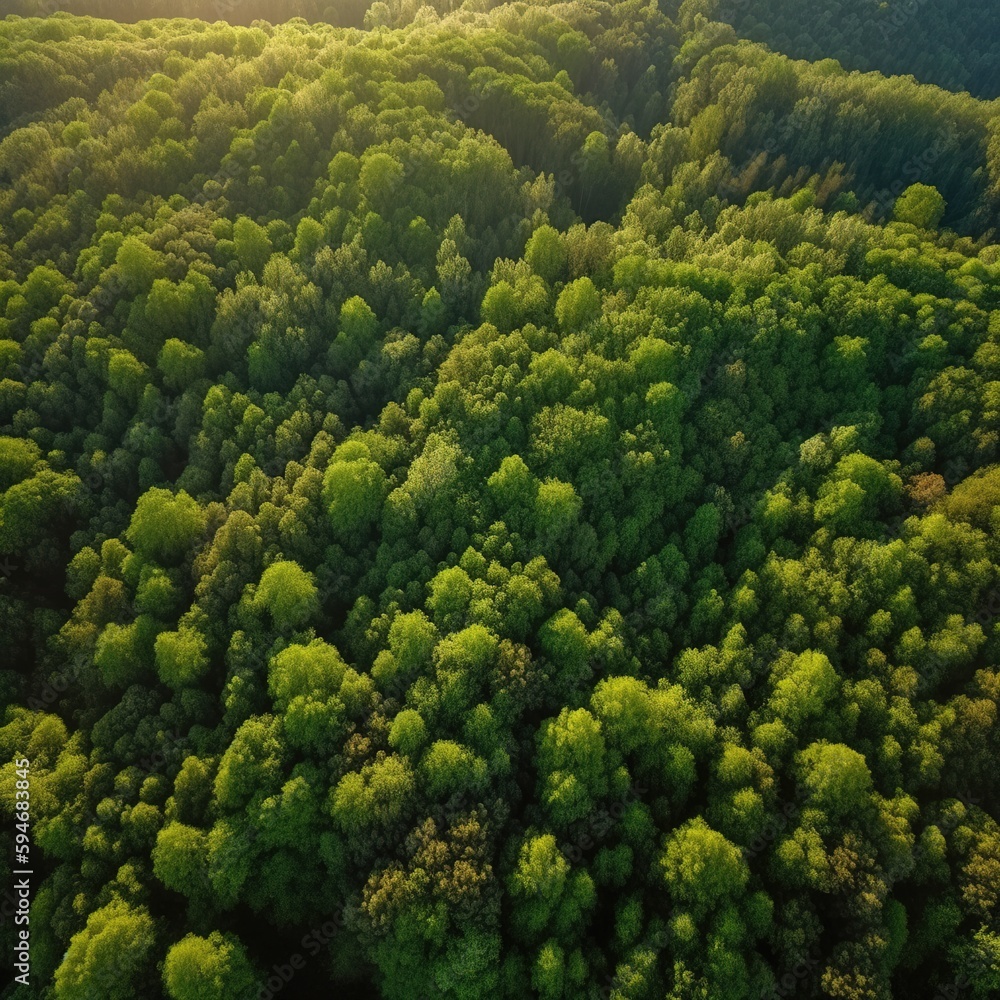 green forest with the earth Demonstrate the concept of preserving the ...