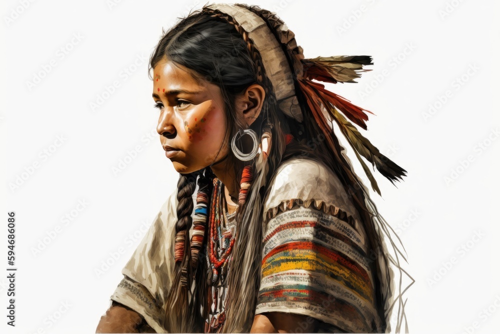 indigenous cultural elements - Illustration created with generative ai Stock Illustration ...