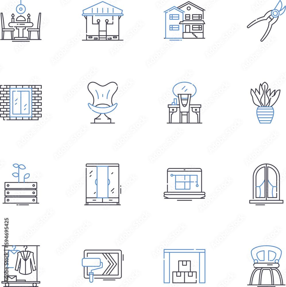 Modernization line icons collection. Progress, Evolution, Advancement ...