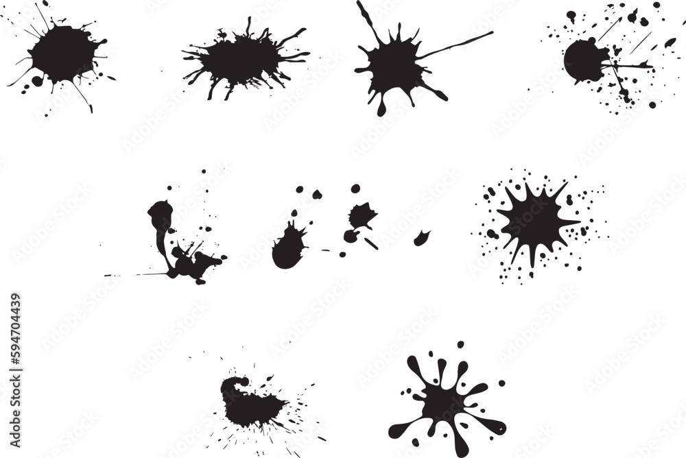 Blood Splatter Vector File, Vector Bundle File-Cut File-Vector Clip Art ...