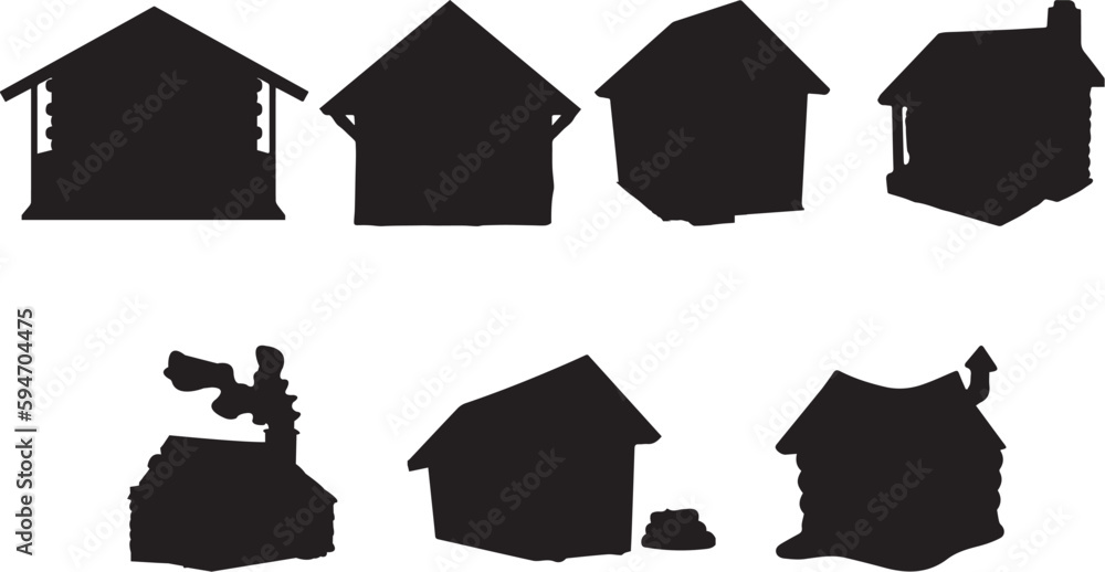 Cabin Vector File, Vector Bundle File-Cut File-Vector Clip Art Stock ...