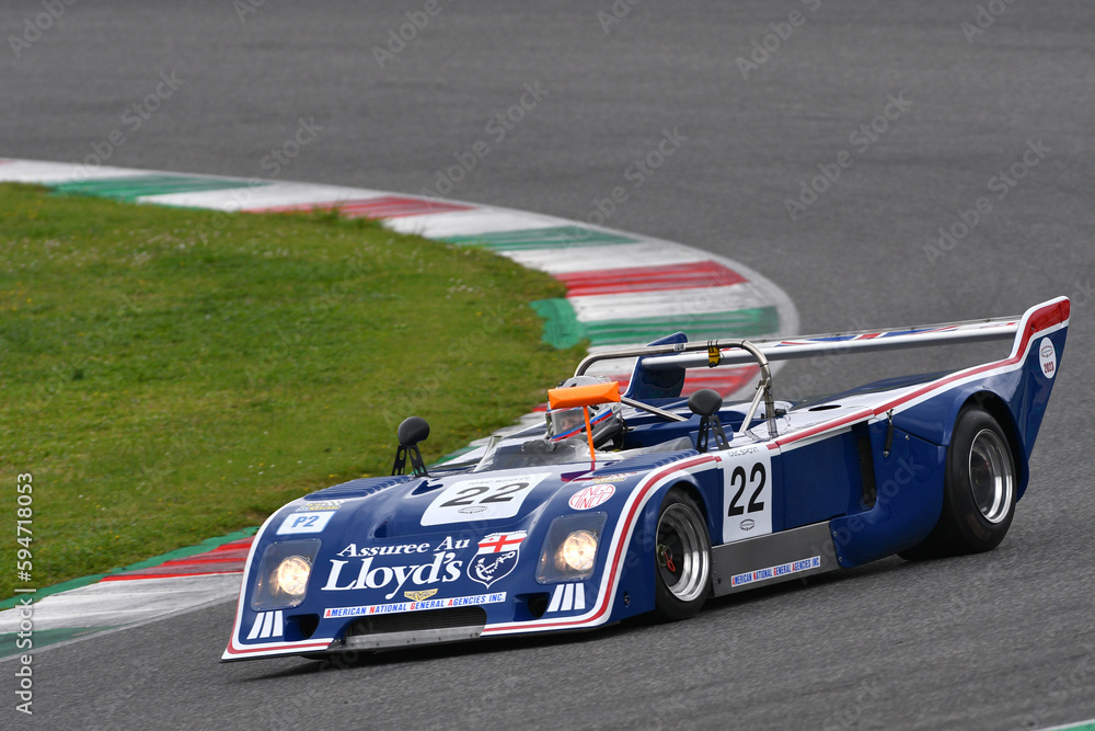 Scarperia, 2 April 2023: #22 Chevron B31 year 1975 in action during ...
