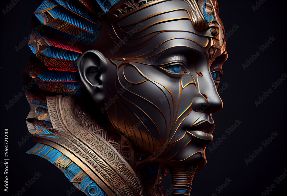 Beautiful abstract Egyptian God Sekhmet background. Generative AI ...