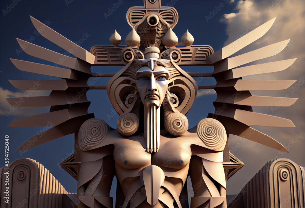 Beautiful abstract gods and goddesses of ancient: Vishnu - preserver ...