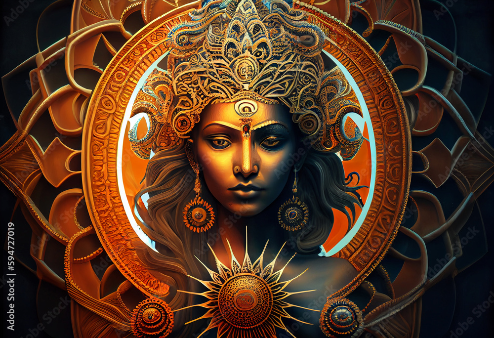 Major gods and goddesses of ancient Indian religions including Hinduism ...