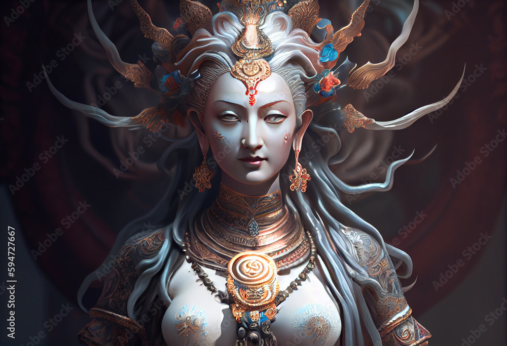 Major gods and goddesses of ancient Indian religions including Hinduism, Buddhism and their ...