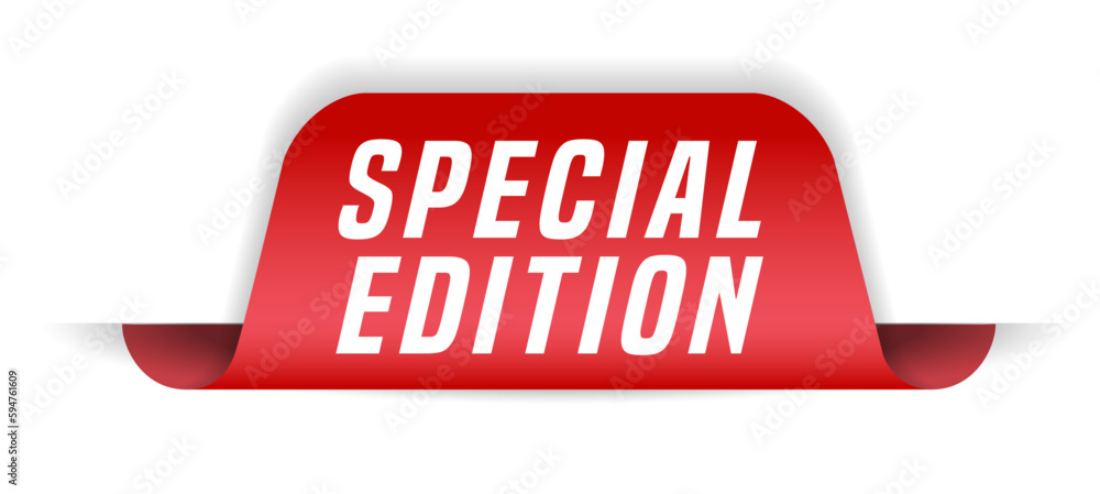 Colorful vector flat design banner special edition. This sign is well ...