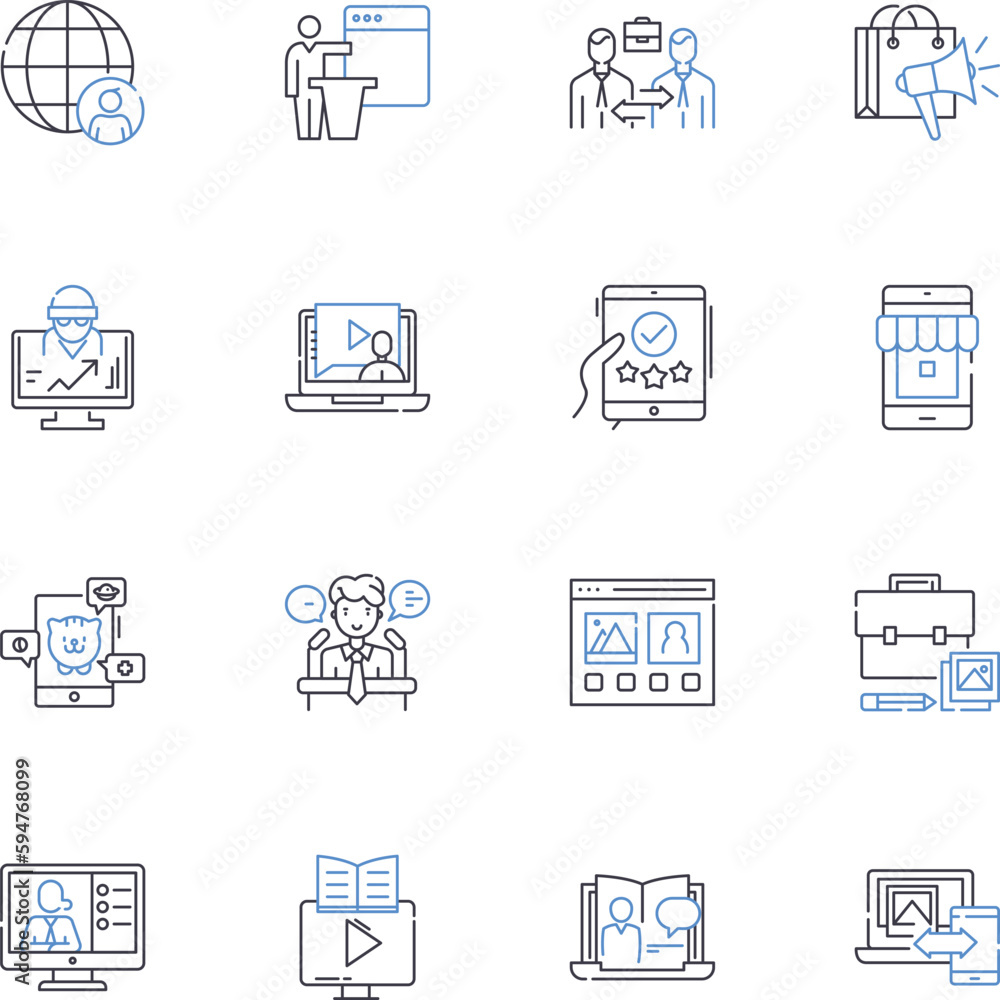 Mechanical engineering line icons collection. Mechanics, Dynamics ...