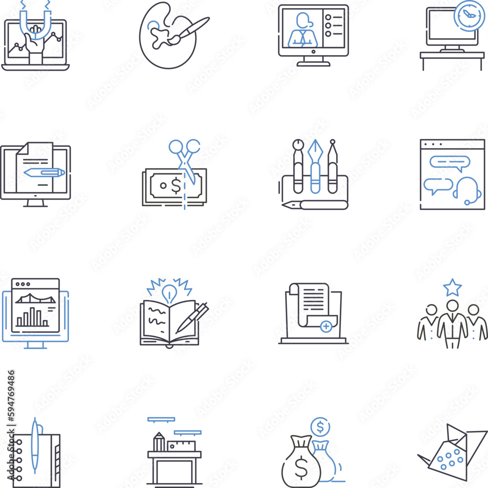 Focus group line icons collection. Opinion, Insights, Feedback, Market research, Consumer ...