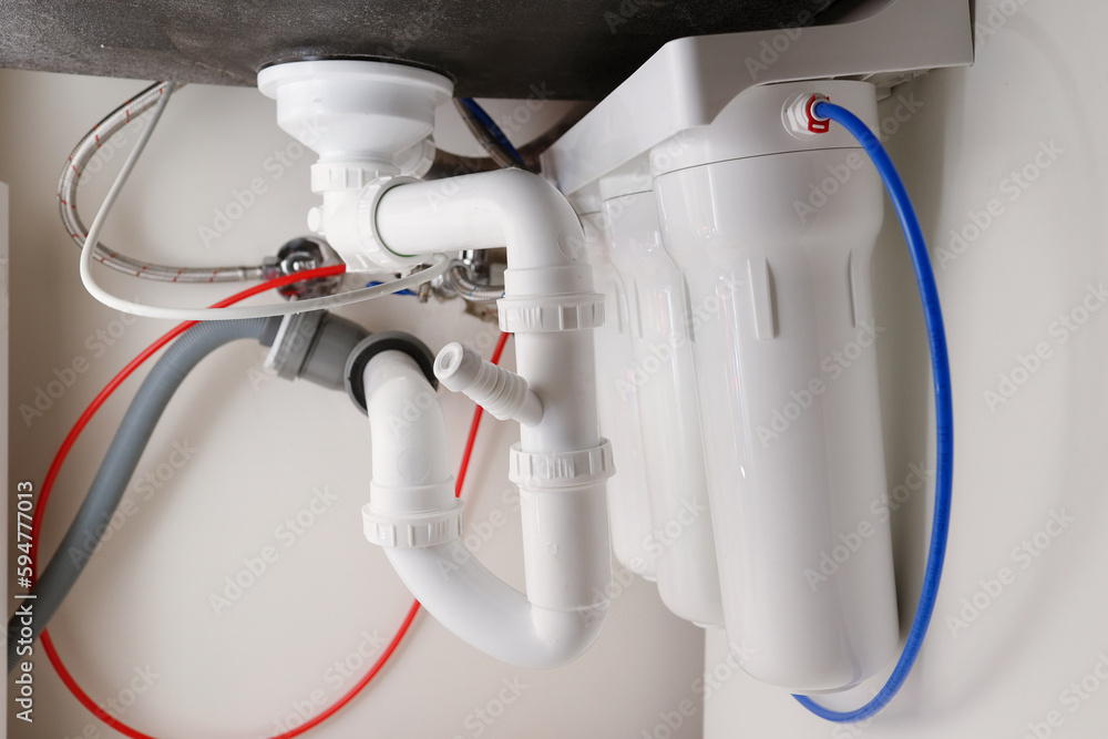 House water filtration system, Reverse osmosis. Installation or ...