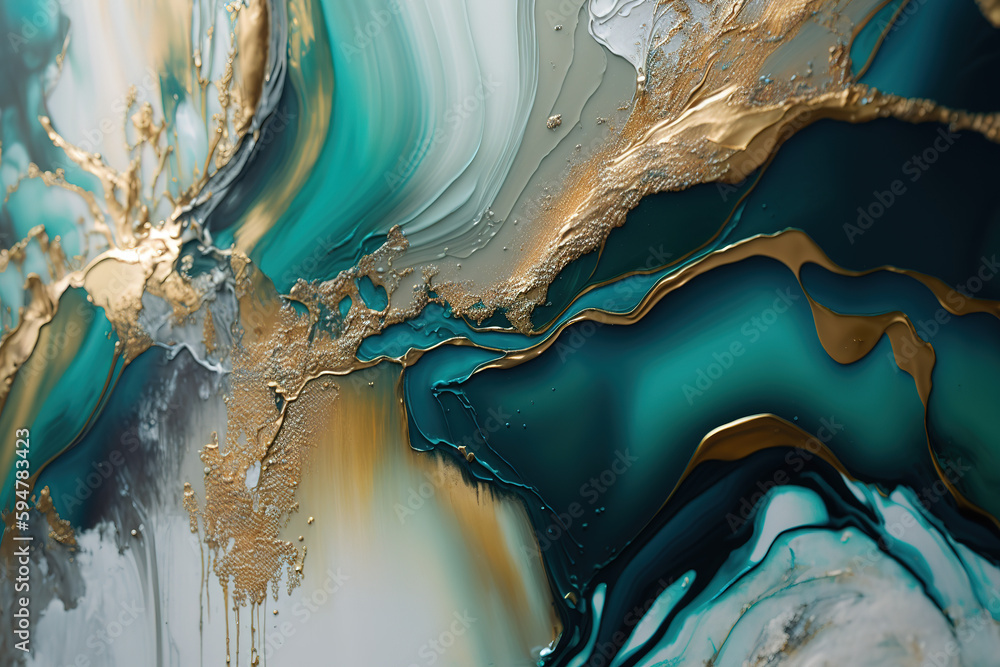 Marble texture with gold embossing, ai art Stock Illustration | Adobe Stock