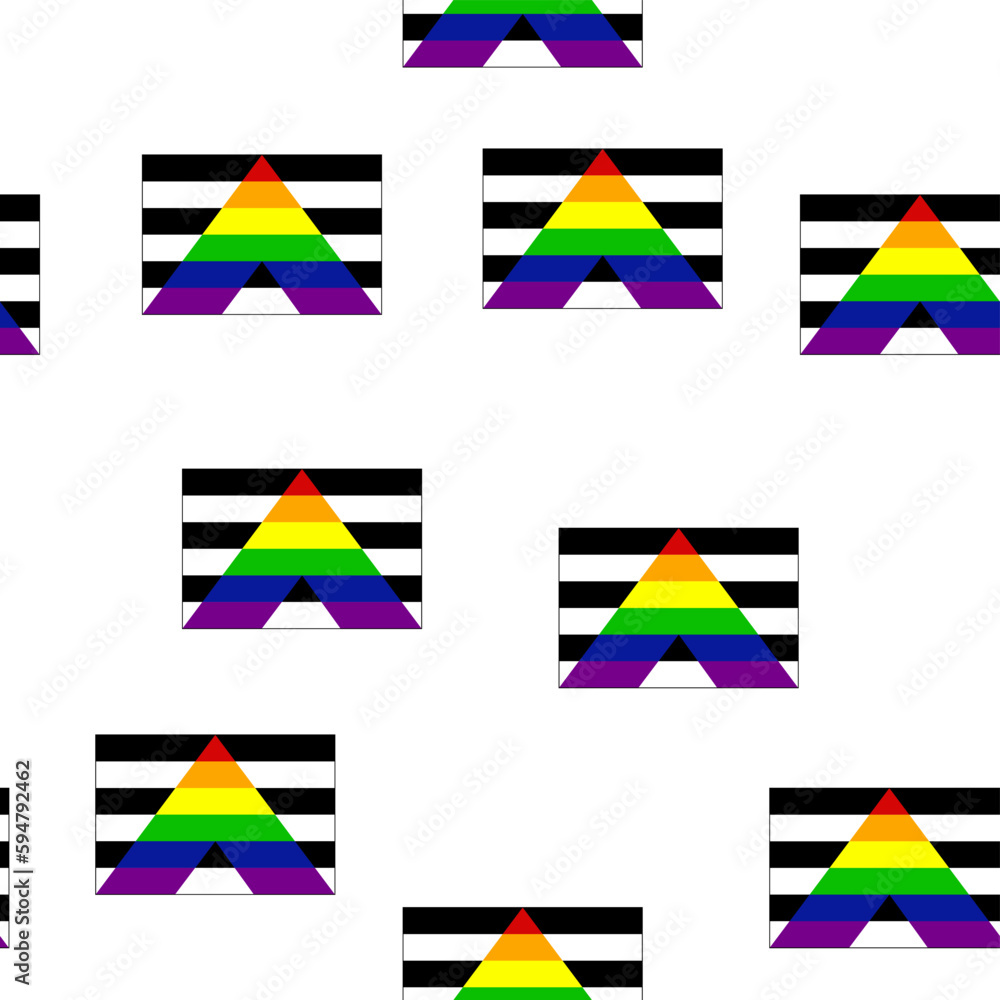 Straight Allies pride flag. LGBT community flag Stock Vector | Adobe Stock