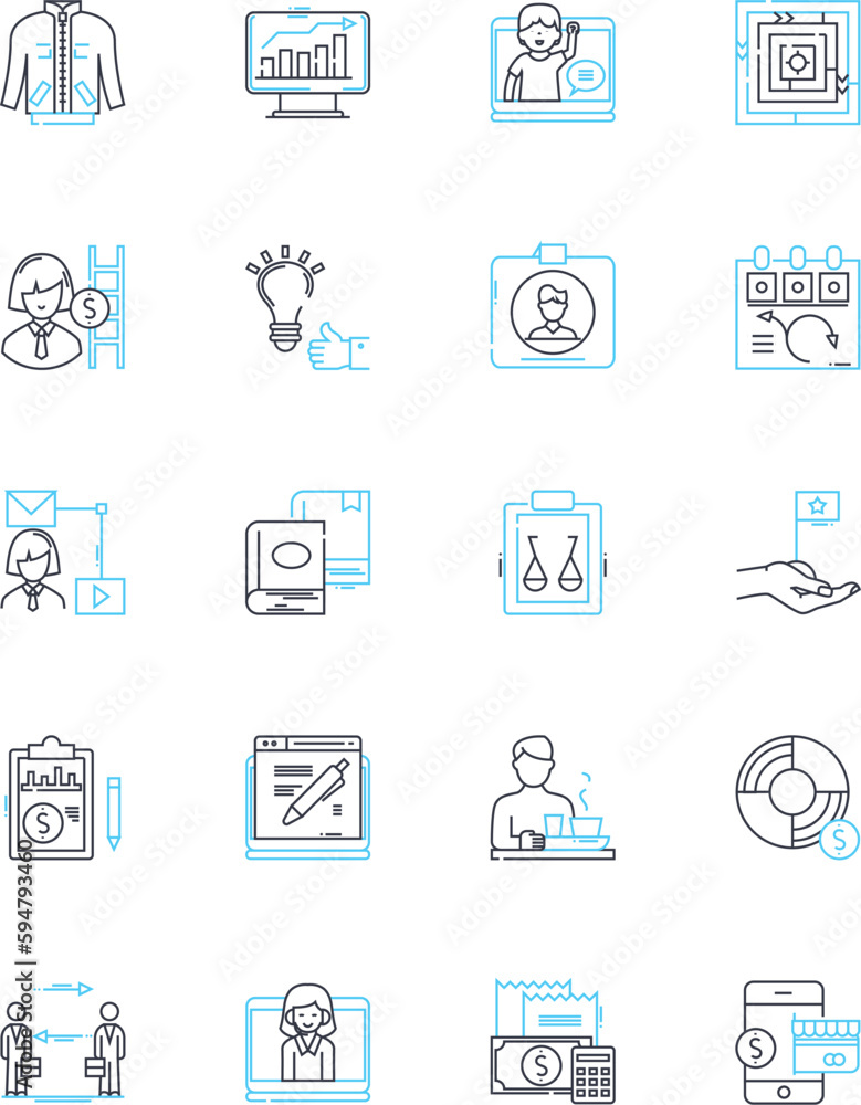 Basic principle linear icons set. Fundamentals, Basics, Essence, Core ... Basic principle linear icons set. Fundamentals, Basics, Essence, Core ...