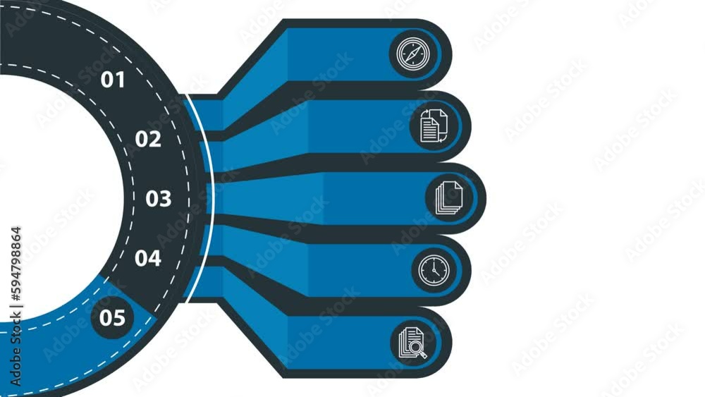 Animated Illustration of Infographic steps collection design. Suitable ...