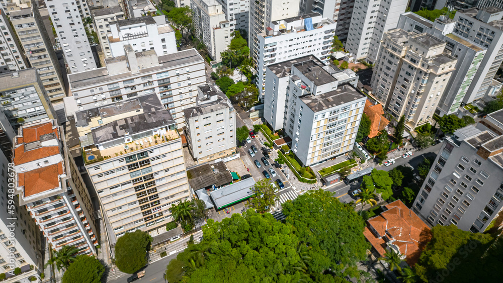 Bairro Higienópolis São Paulo Avenida Angélica Ruas Parque Buenos Aires ...