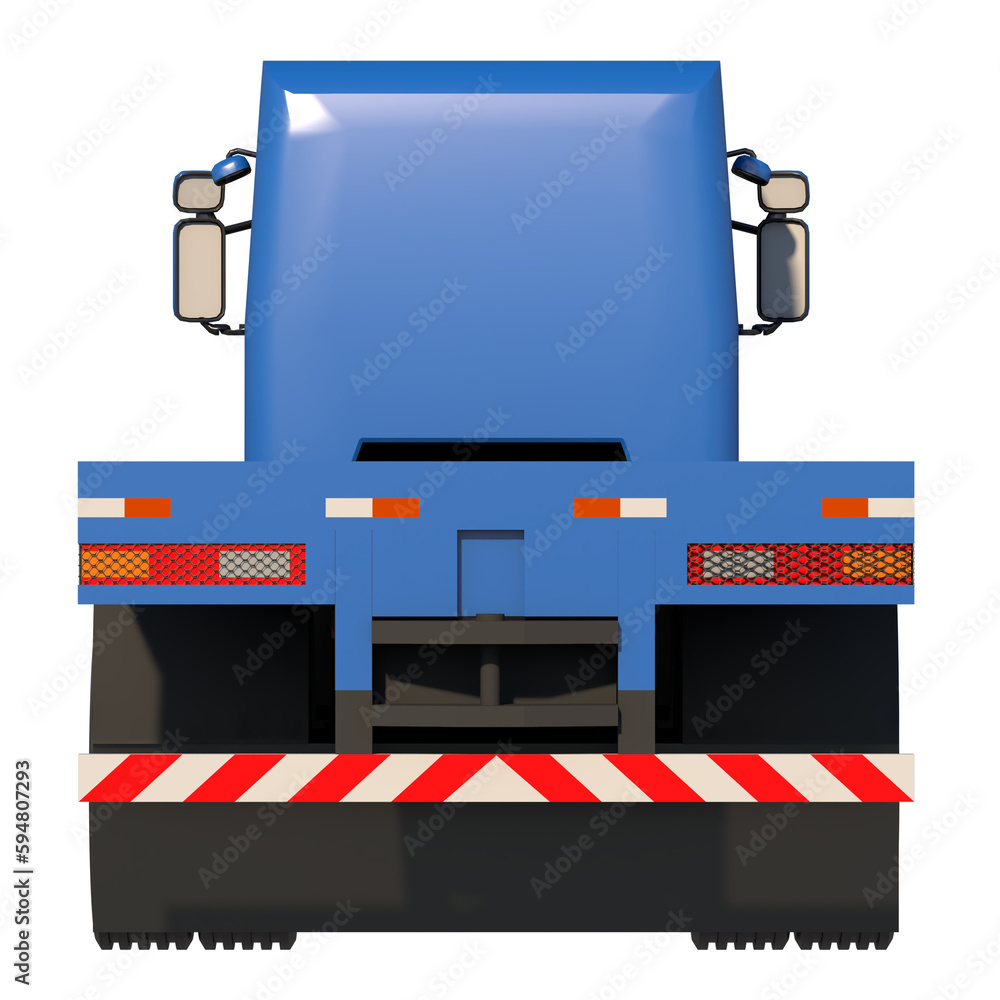 Flatbed truck 1- Back view png Stock Illustration | Adobe Stock