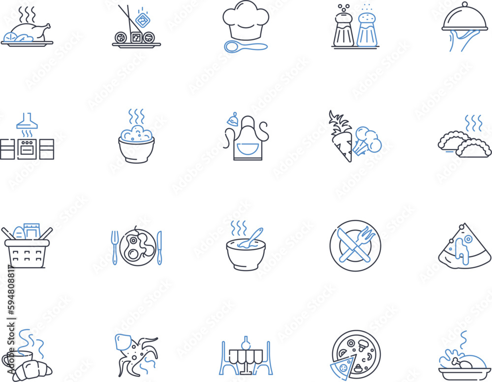 Boiling line icons collection. Temperature, Heat, Bubble, Steam, Boil ...