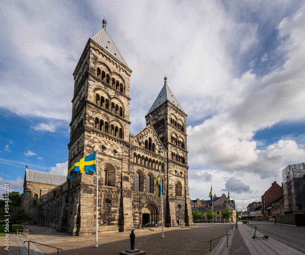 Lund Cathedral built late 11th century is a historic landmark and also ...