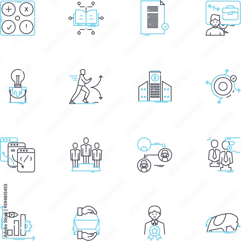 Agile methodology linear icons set. Scrum, Sprint, Agile, Kanban, Lean ... Agile methodology linear icons set. Scrum, Sprint, Agile, Kanban, Lean ...