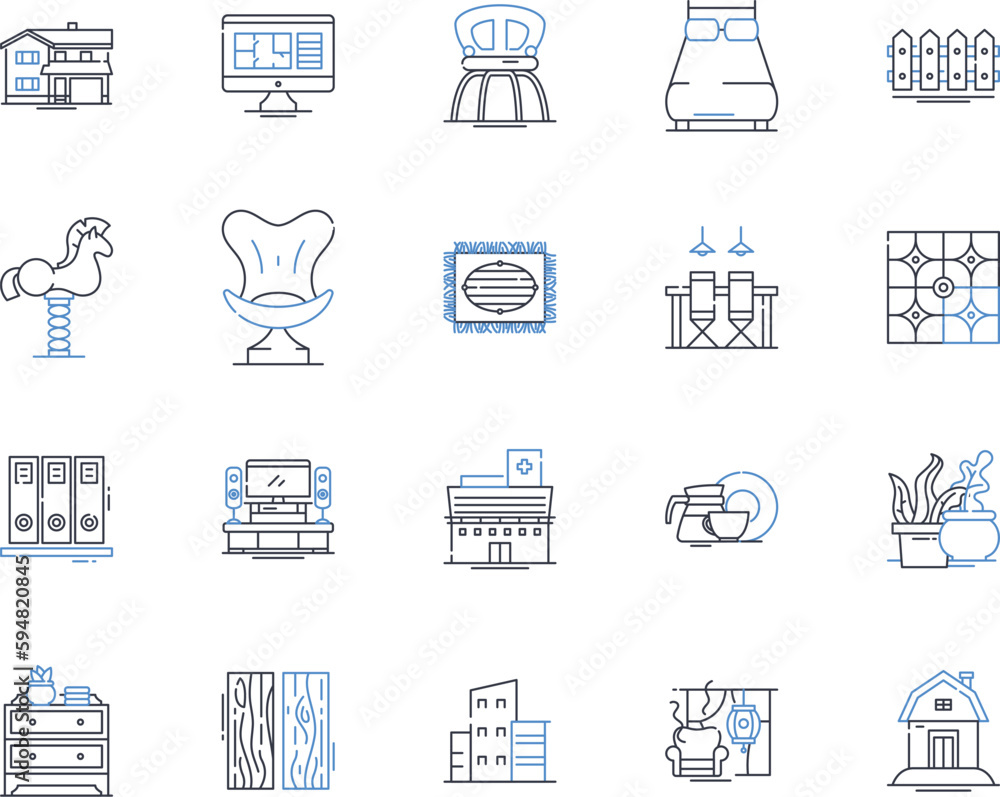Overhaul line icons collection. Renovation, Revamp, Upgrade ...