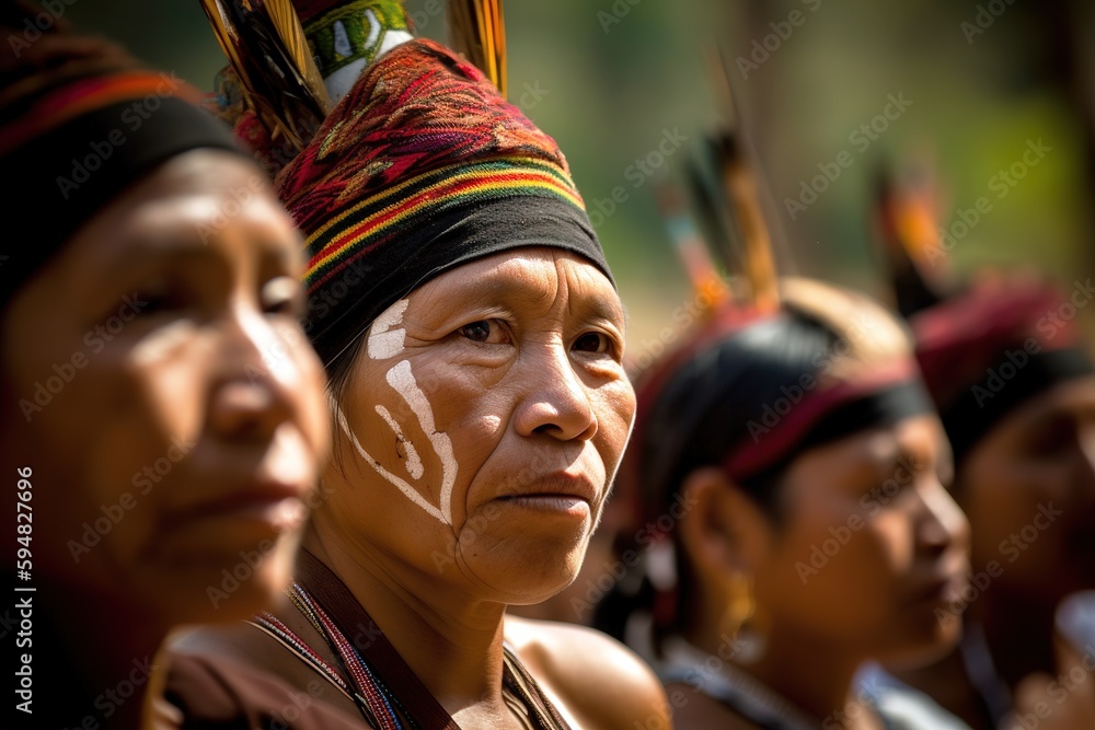 Indigenous south American tribes. Minorities and diversity concept ...