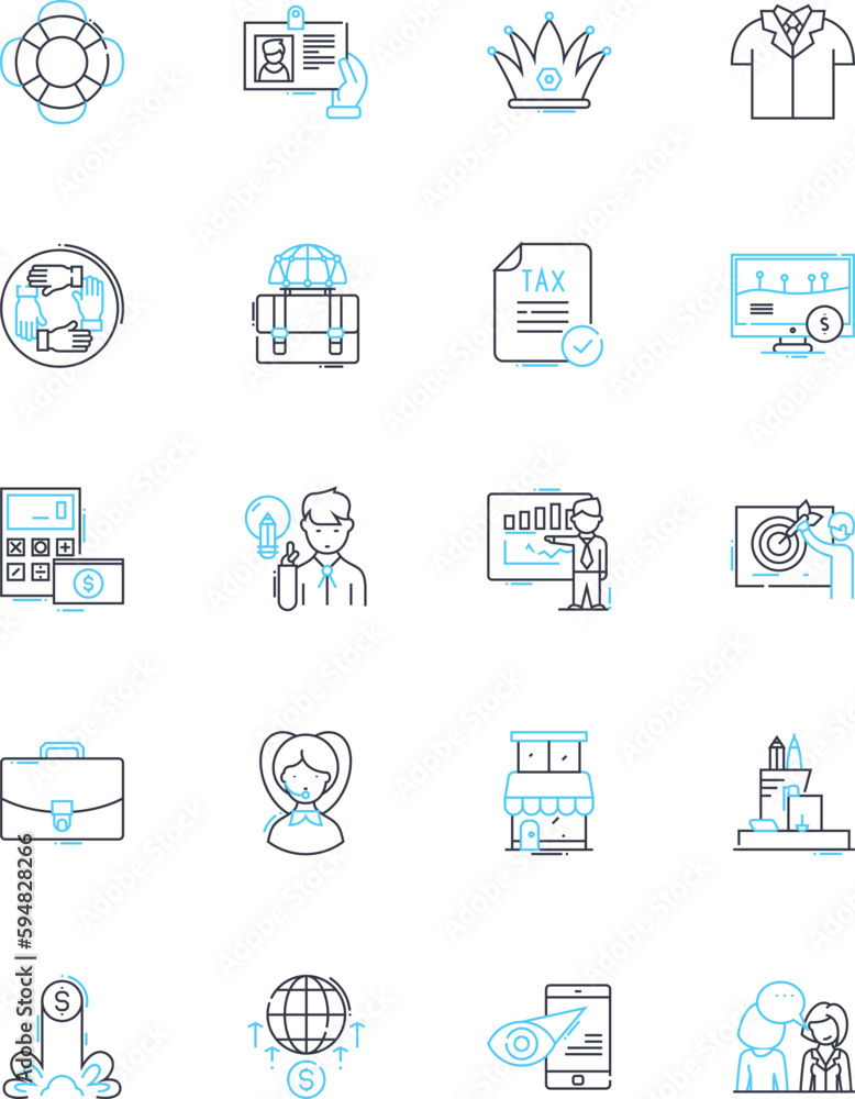 Mtary system linear icons set. Neuron, Synapse, Dendrite, Axon, Myelin ... Mtary system linear icons set. Neuron, Synapse, Dendrite, Axon, Myelin ...