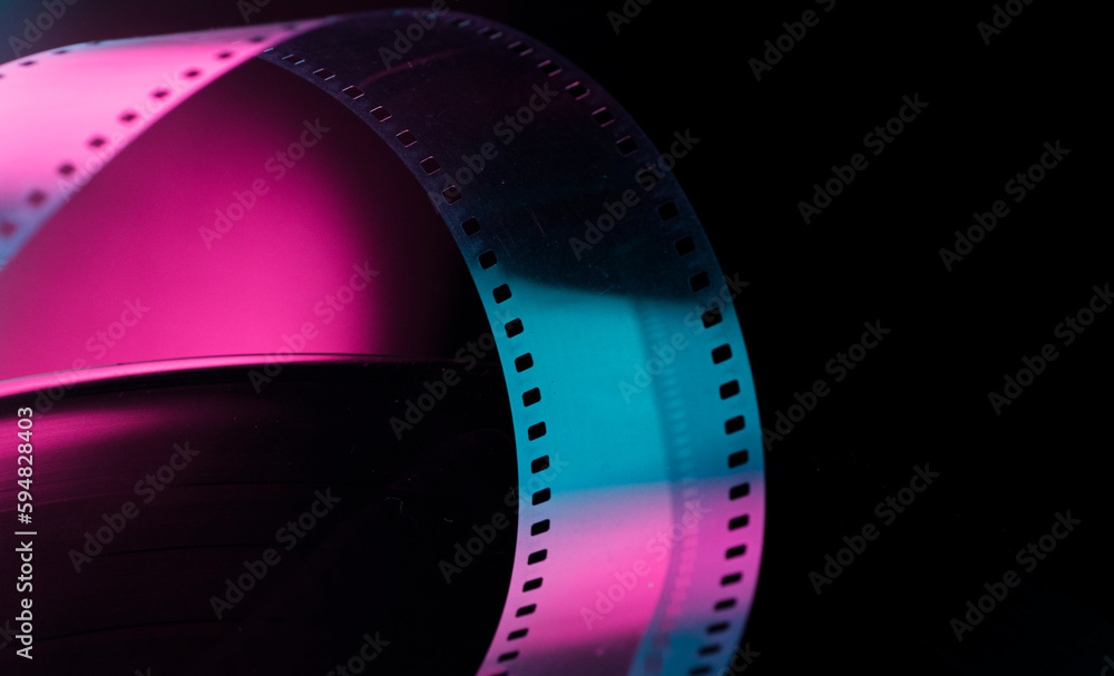 abstract background with film strip. background for film production ...