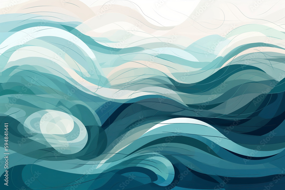 Abstract soft blue and white paper cut template effect for background ...