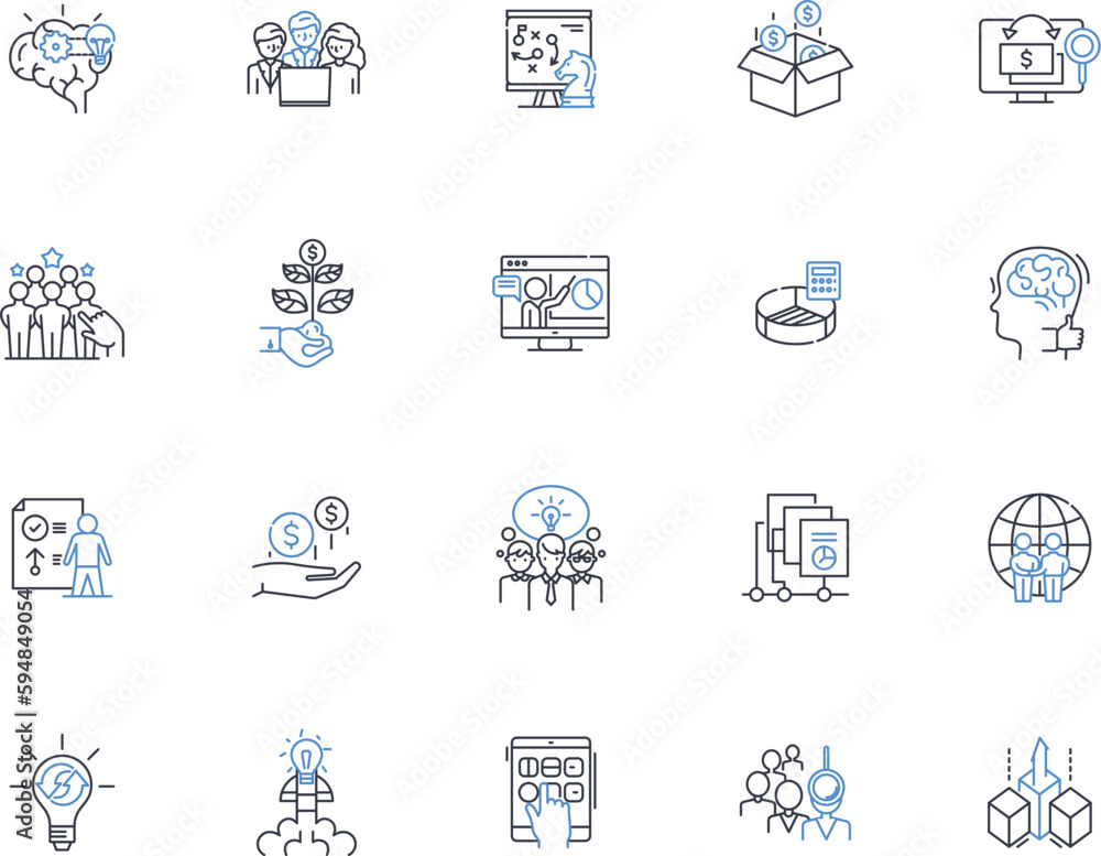 Success criteria line icons collection. Objectives, Standards, Criteria ... Success criteria line icons collection. Objectives, Standards, Criteria ...